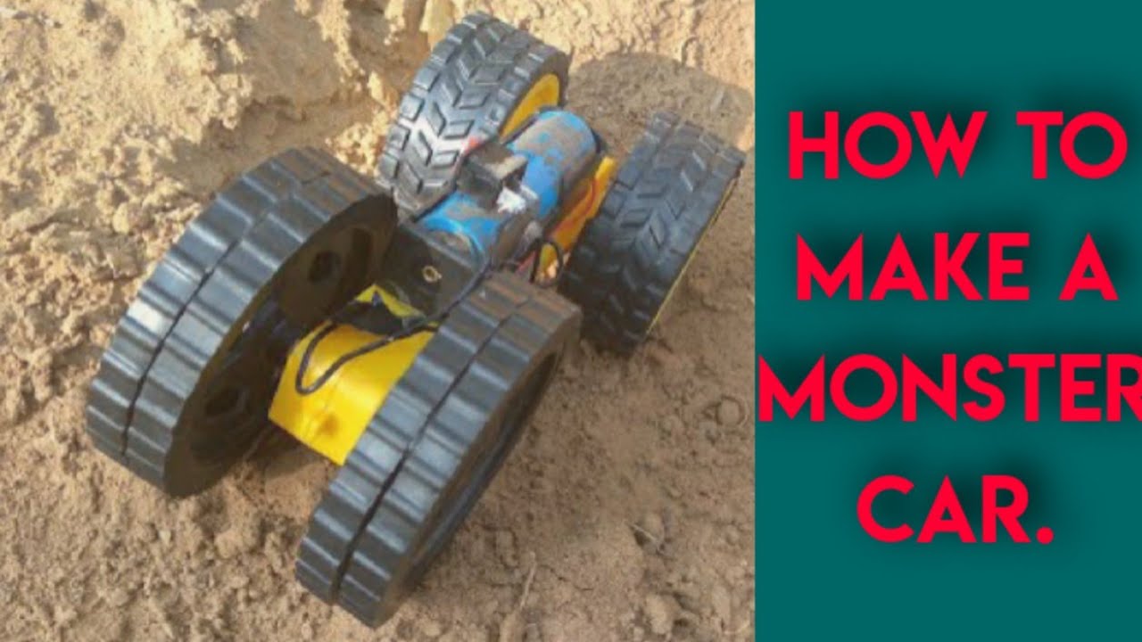 HOW TO MAKE A POWERFUL 4X4 MONSTER CAR AT HOME. - YouTube