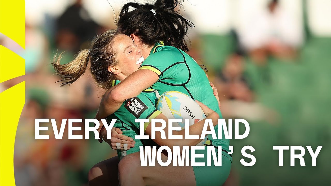Making history! | EVERY Ireland Women's Try at Perth SVNS - YouTube
