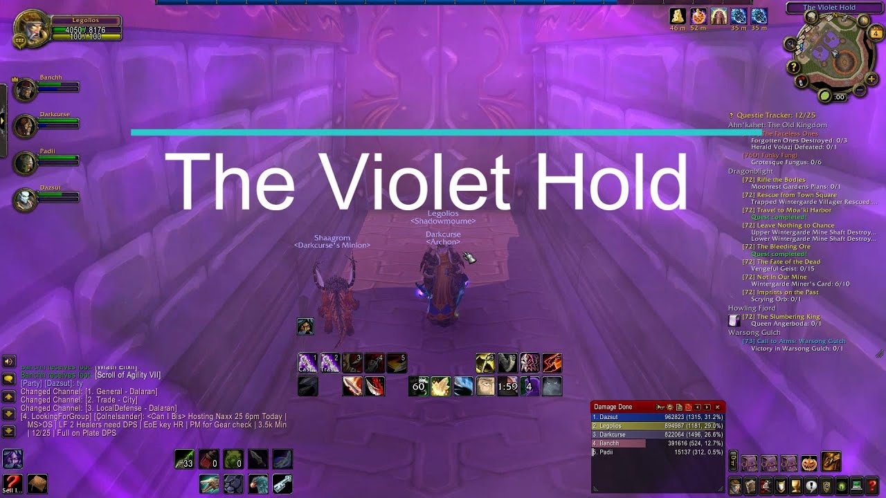 Combat Rogue | The Violet Hold | Wrath classic (WOTLK) | World of ...
