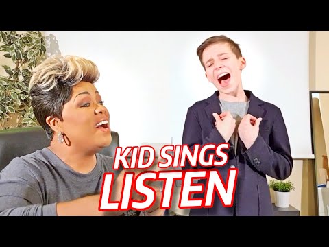 Little Italian Boy SINGS Listen by Beyonce with Vocal Coach (SUBS)