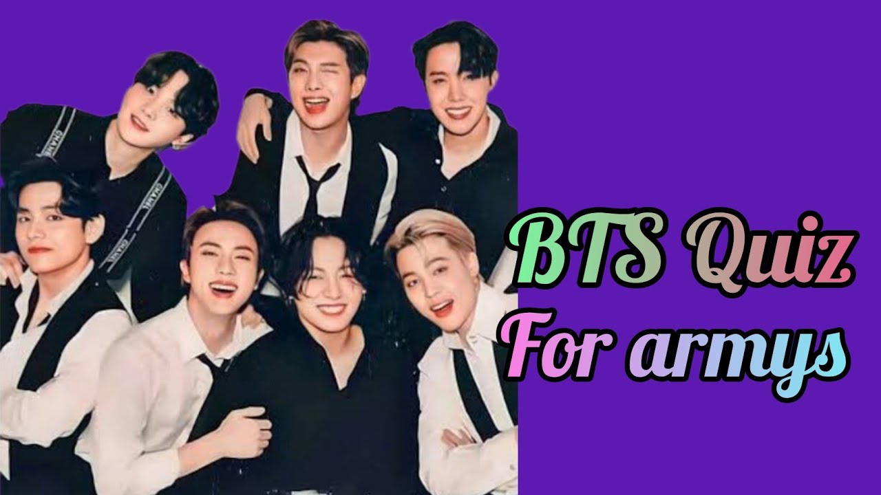 [Kpop games]BTS quiz for armys💜 - YouTube