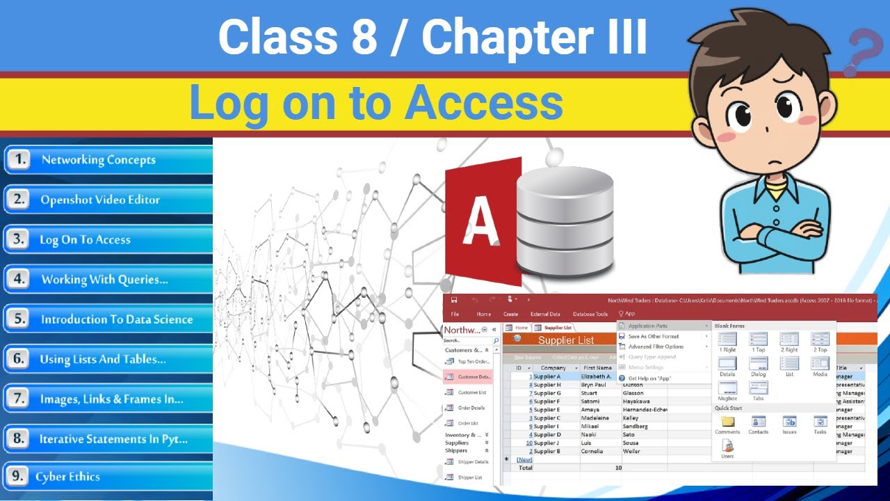 Class 8 Chapter 3 - Log on to Access | CBSE based Log on to Access ...