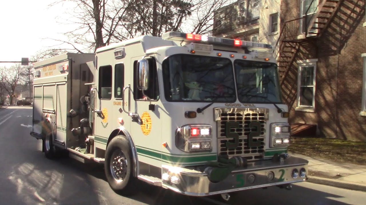 Good Will Fire Company Engine 52-2 Responding to a Fire Alarm - YouTube