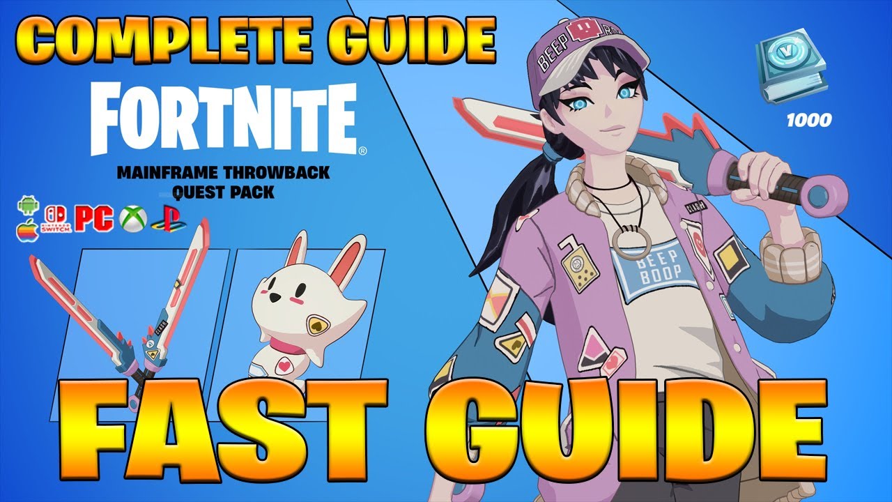 How To COMPLETE ALL MAINFRAME THROWBACK QUEST PACK CHALLENGES in ...