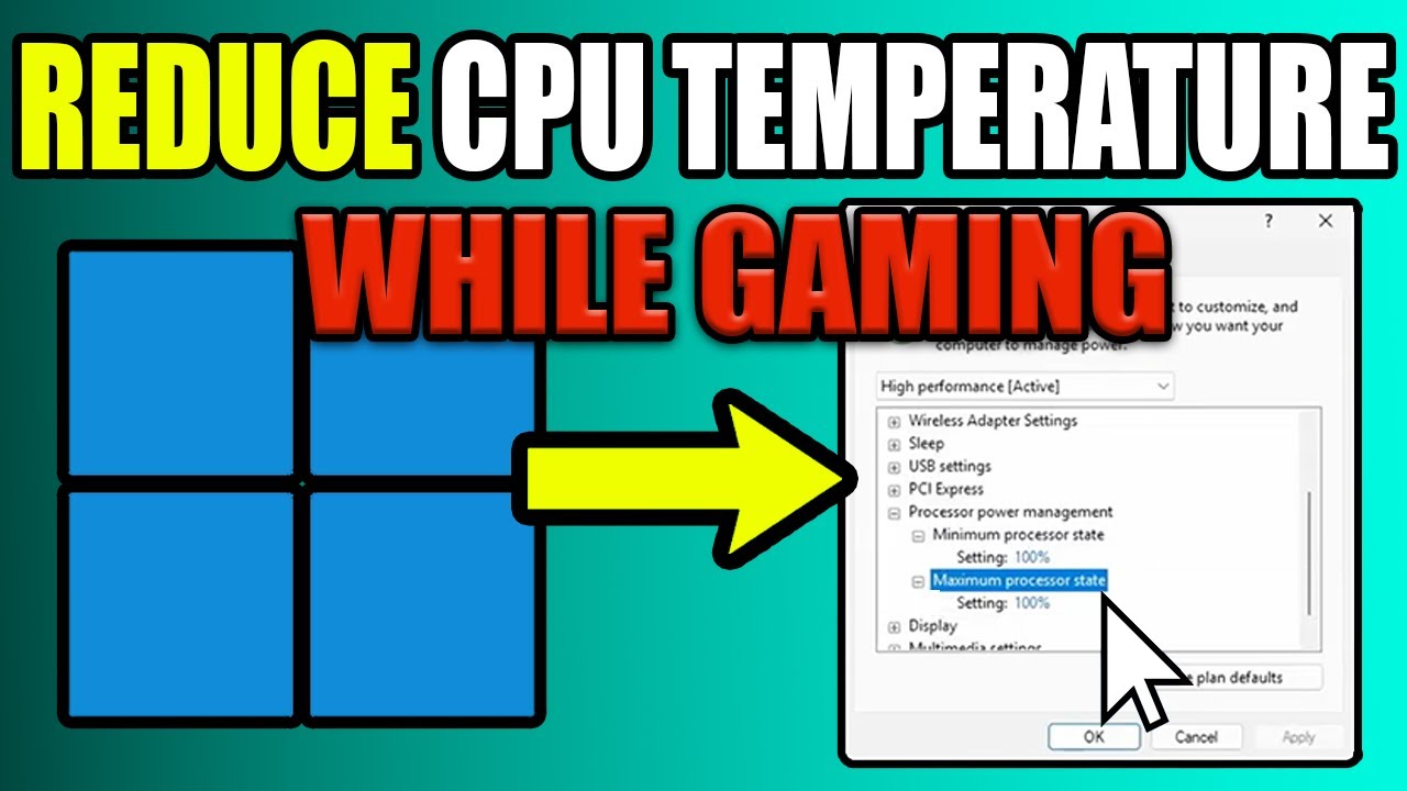 How To Reduce CPU Temperature While Gaming PC - New Method - YouTube