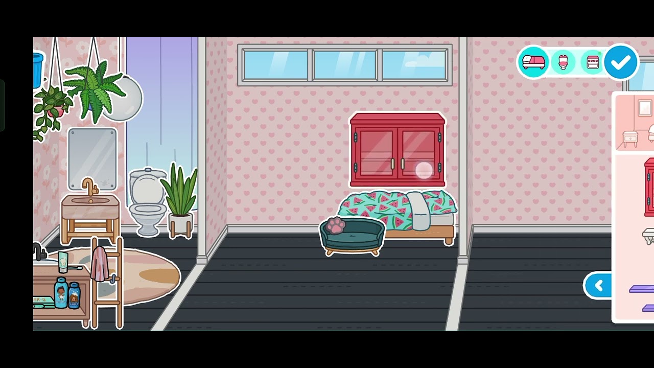 decorating My house In toca - YouTube