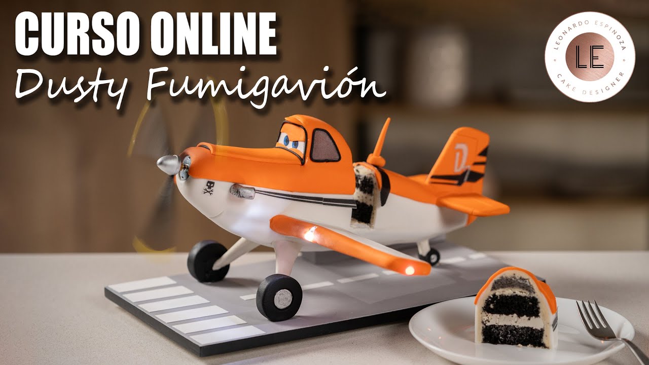Avión comestible con LUCES y MOVIMIENTO | AIRPLANE CAKE | Curso online ...