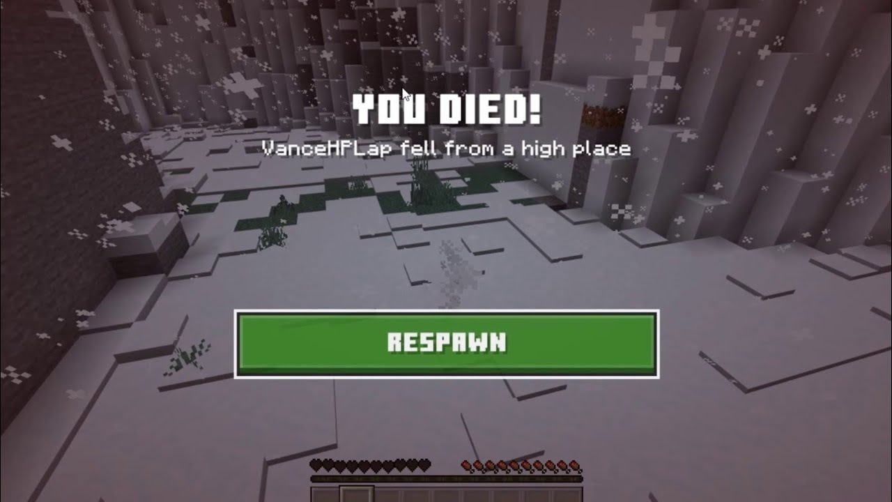 new death animation of minecraft bedrock (Camera zoom out) ️⛄ 1.20.41 # ...