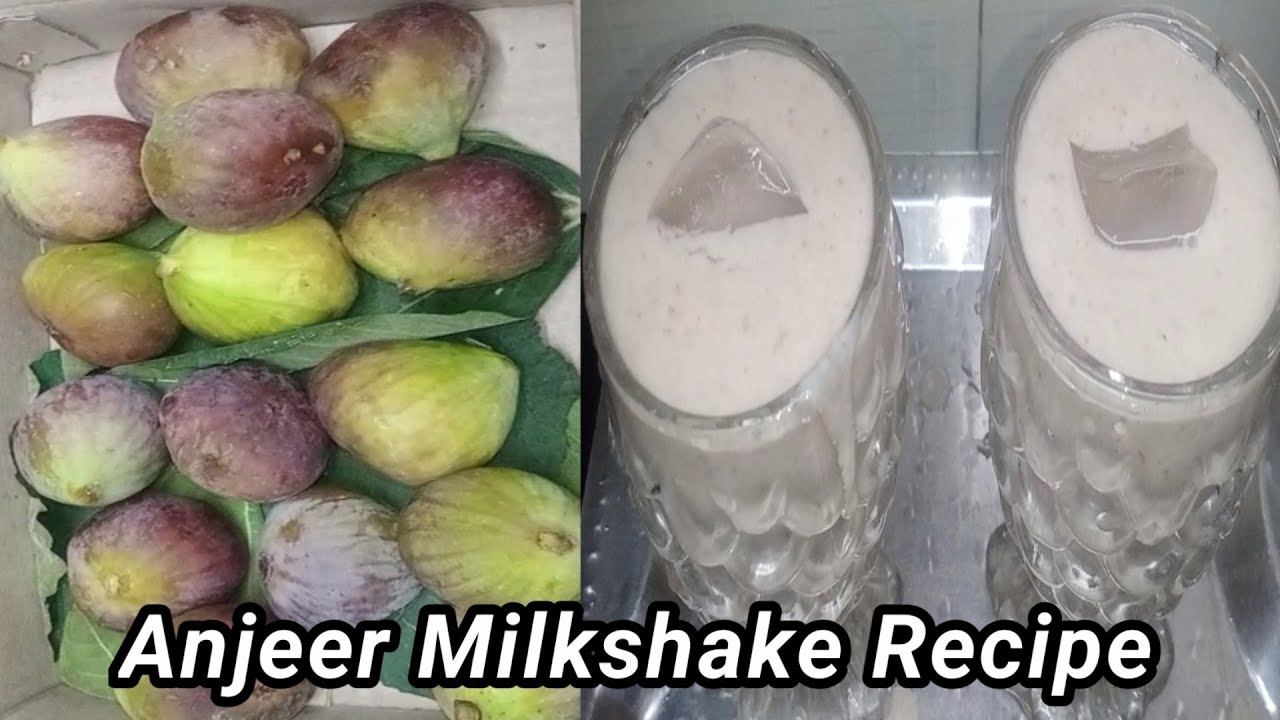 Anjeer Milkshake Recipe | Fig Milkshake | Dry Fruits Milkshake | How To ...