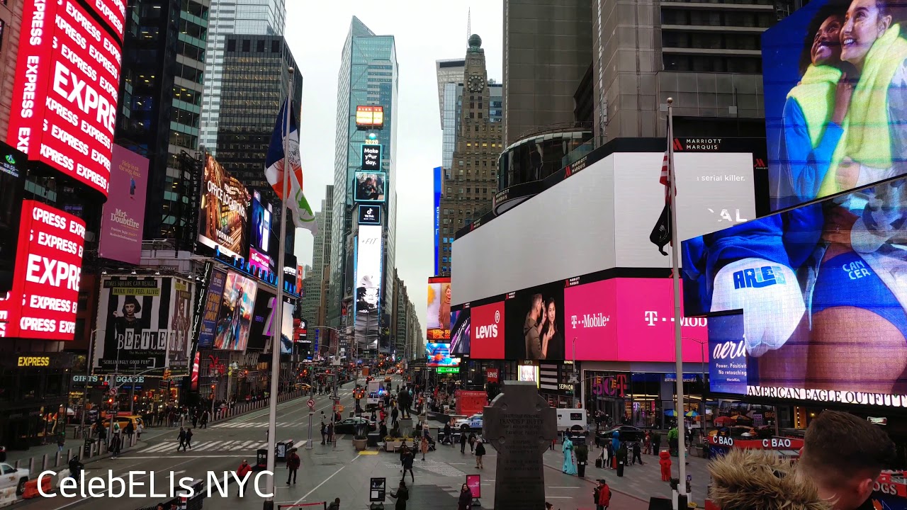 Times Square Shot in 4K 60fps - YouTube