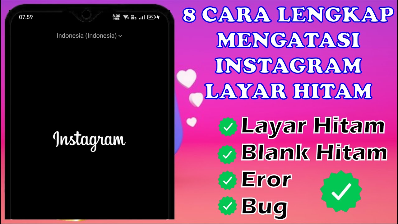 8 Cara Mengatasi Instagram Layar Hitam Saat Di Buka - YouTube