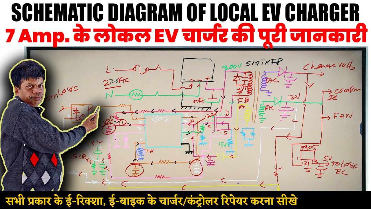 EV charger schematic daigram | EV charger repairing training institute ...