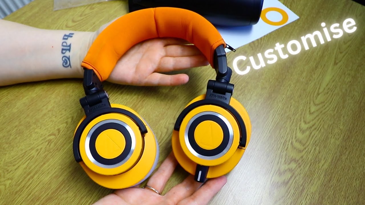 How To Customise Audio Technica ATH-M50X Earpads Replacement + Headband ...
