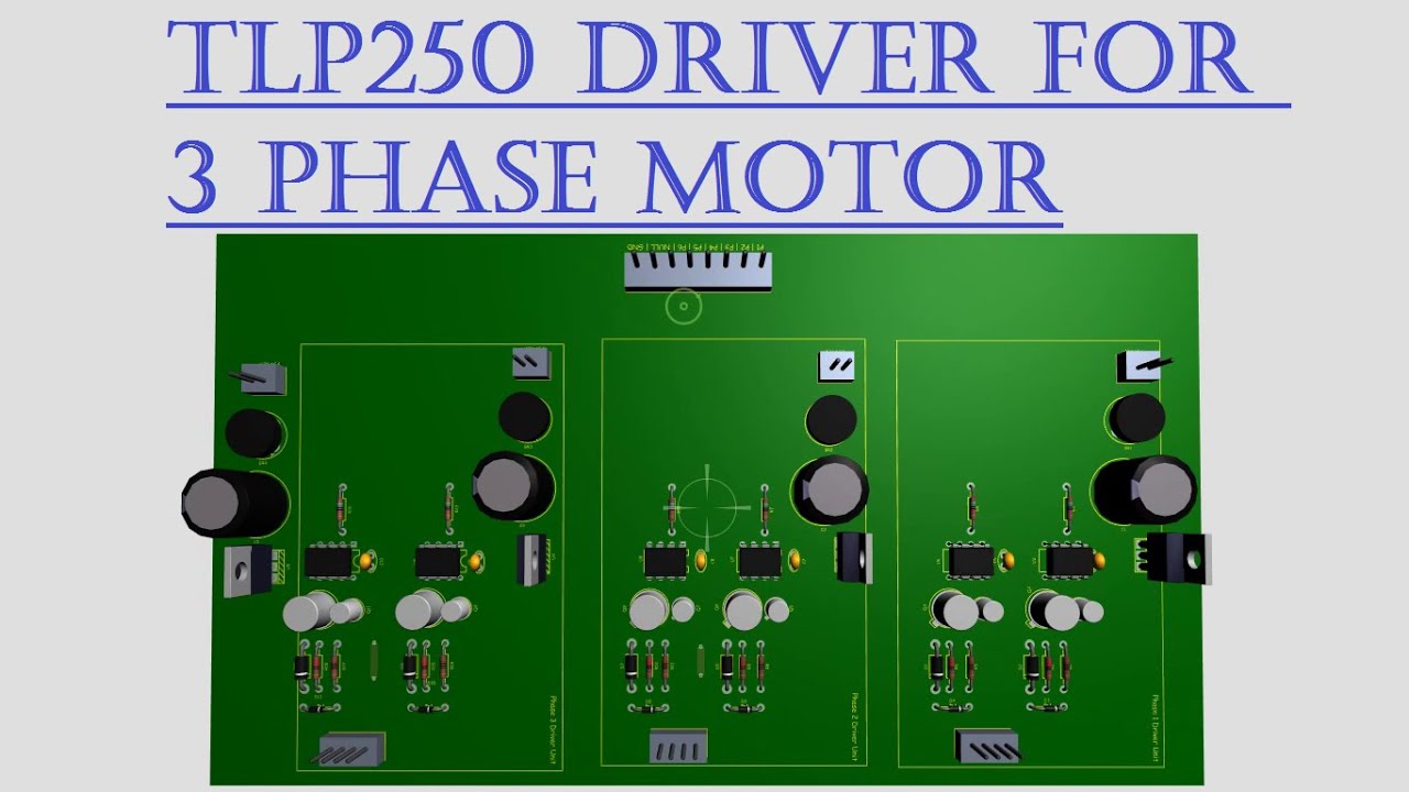 TLP250 Driver for 3 Phase Motor - YouTube