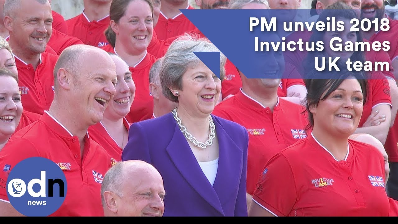 Theresa May unveils 2018 Invictus Games UK team - YouTube