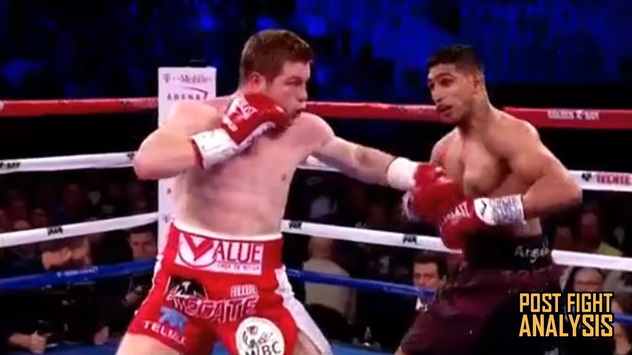SAUL "CANELO" ALVAREZ VS AMIR KHAN - KNOCKOUT!!! DEVASTATING KO!!! POST ...