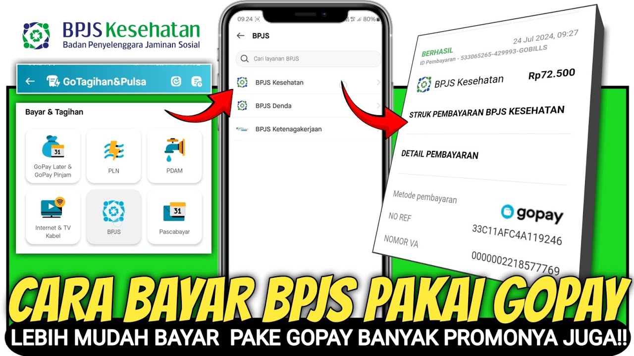 Cara bayar bpjs Kesehatan dengan gopay mudah dan cepat - YouTube