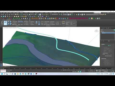 3Ds Max 2022 editpoly ribbon tool conform brush to paste a path onto a ...