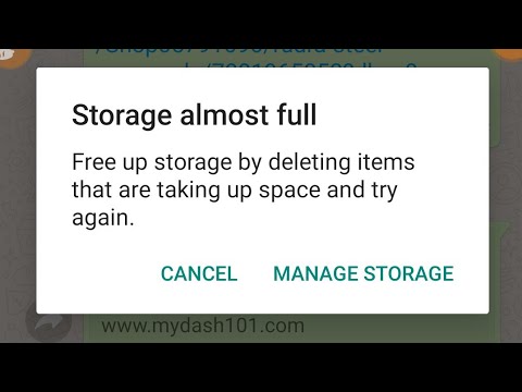 Storage Almost Full On Whatsapp Problem Solved - YouTube