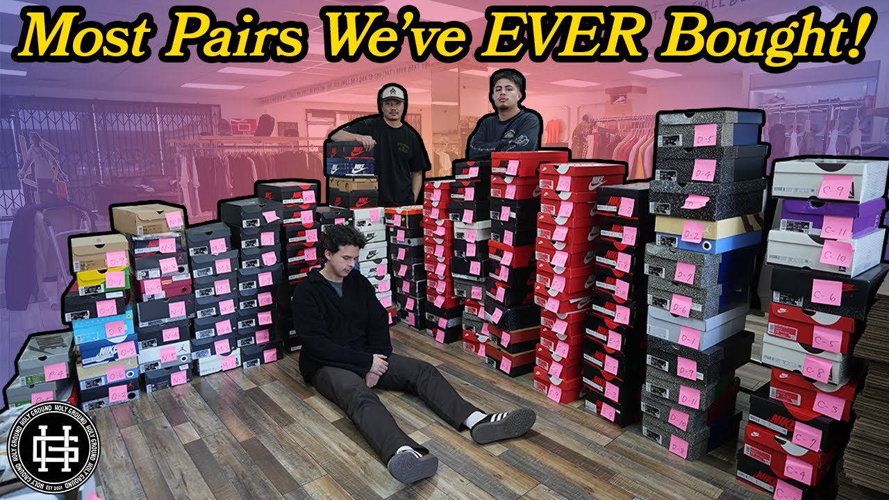 We flipped 130 PAIRS OF SHOES in 24 HOURS!!! - YouTube