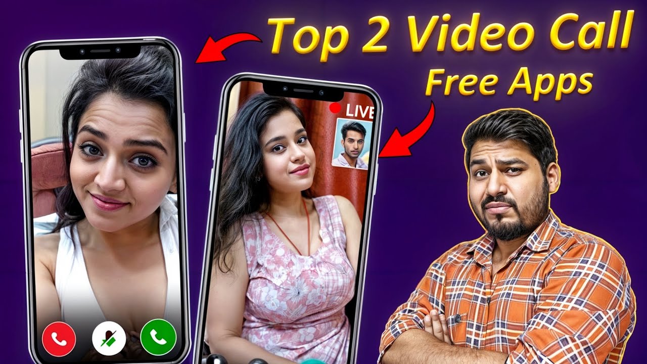 Top 2 Free Video Call App 2024 | Random Chat App | Online Video Call ...