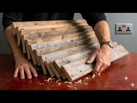 An Amazing Invention Created From Old Pallets By A 70-Year-Old Carpenter: Smart Folding Table