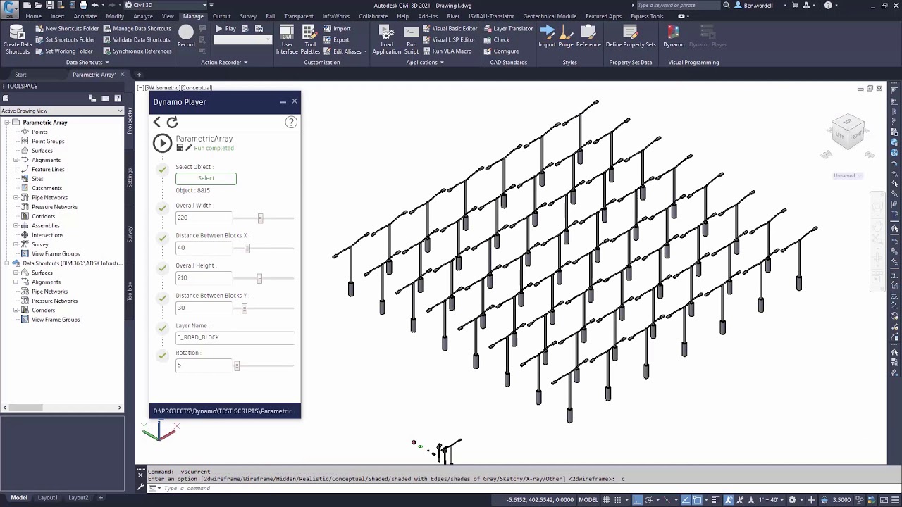 Civil 3D 2021: Dynamo плеер - YouTube