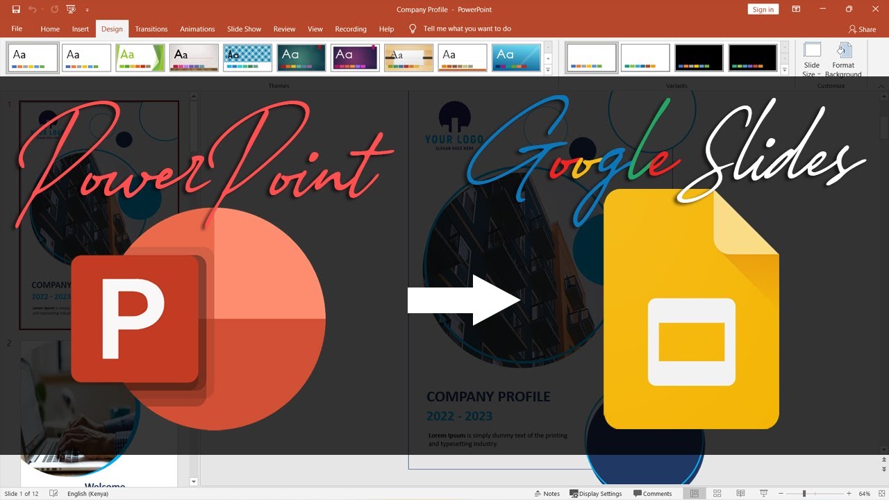 Import PowerPoint Presentation to Google Slides - YouTube
