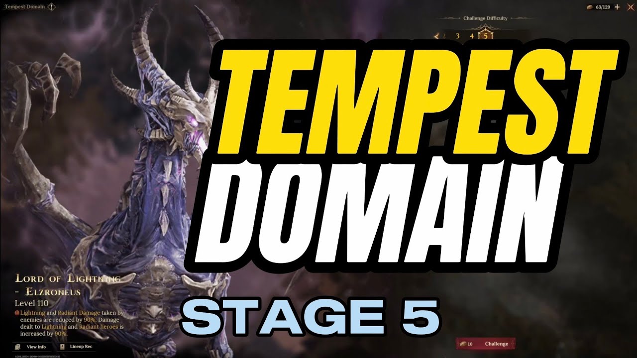 Tempest Domain Stage 5 Guide - Dragonheir Silent Gods - YouTube