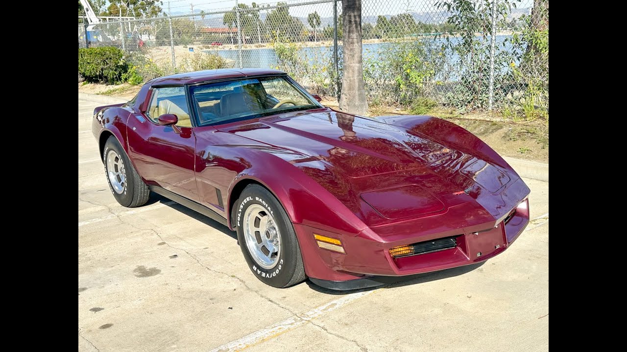 SOLD 1981 Maroon Metallic Corvette Coupe with only 8k original miles ...