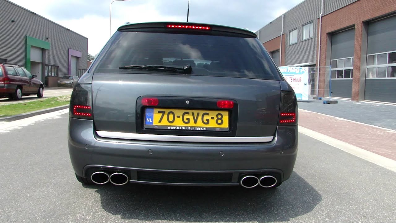 Audi RS6 RVS Sportuitlaat op maat Maxi Performance - YouTube