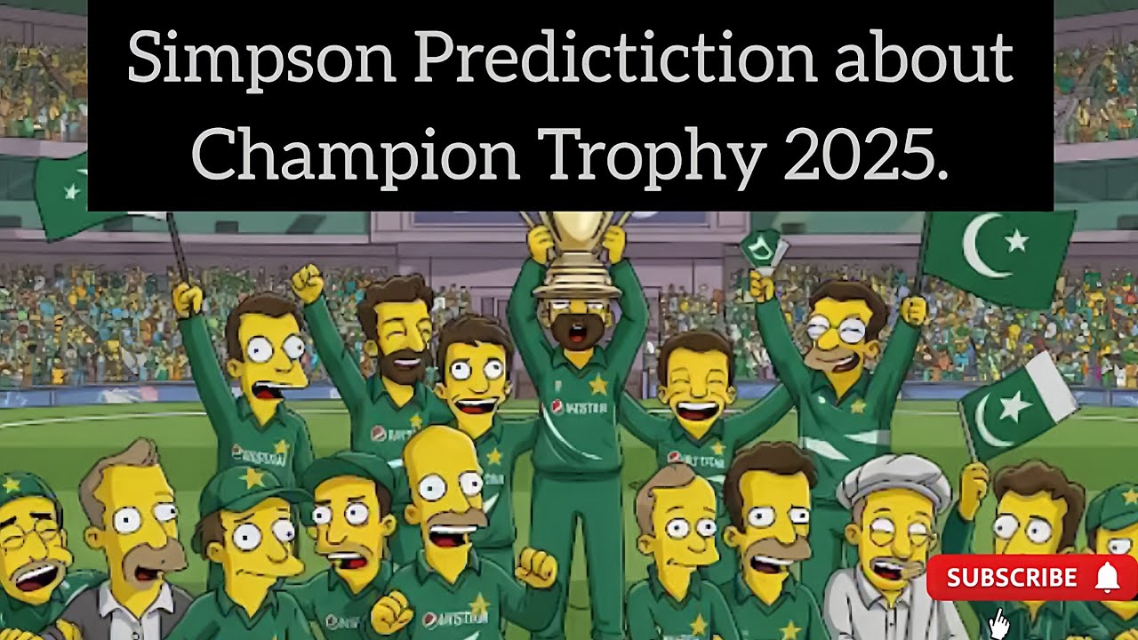 Pakistan To win The Champion Trophy Simpson Prediction? - YouTube