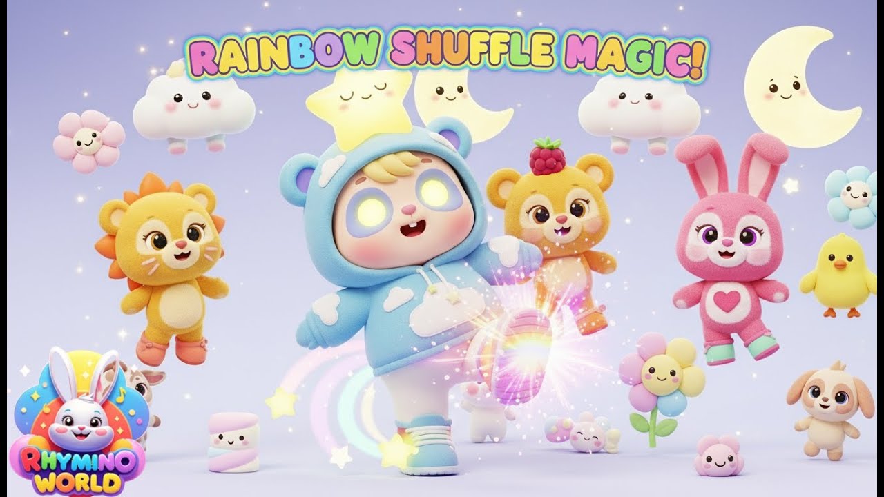 MIMBI’S RAINBOW SHOE SHUFFLE 🌈 | Super Cute 3D Dance Song for Kids ...