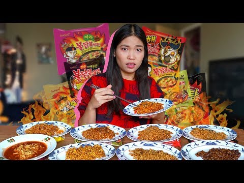 ich esse ALLE schärfsten Nudeln die es gibt (schlimm #1)