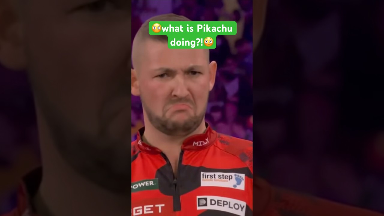 😳Aspinall is shocked. What is Pikachu doing?!😱Darts World Championship ...