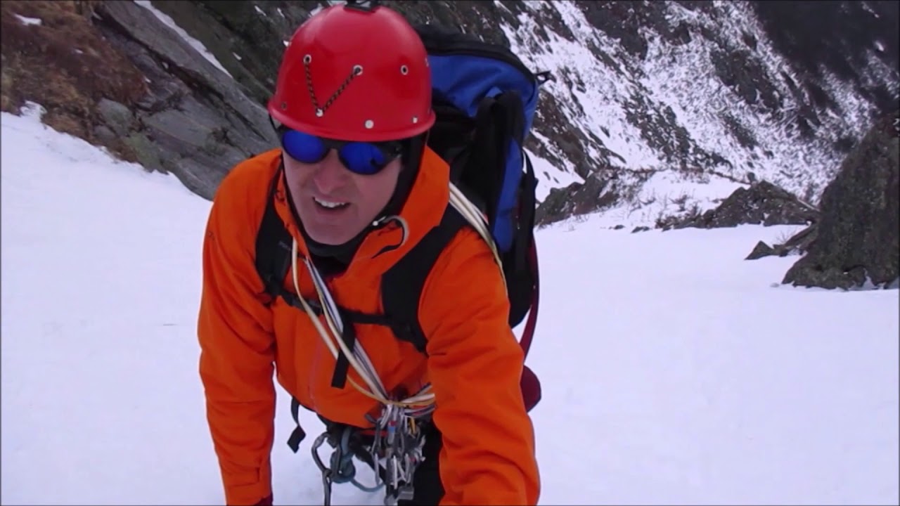 Huntington Ravine winter climb 2019 - YouTube