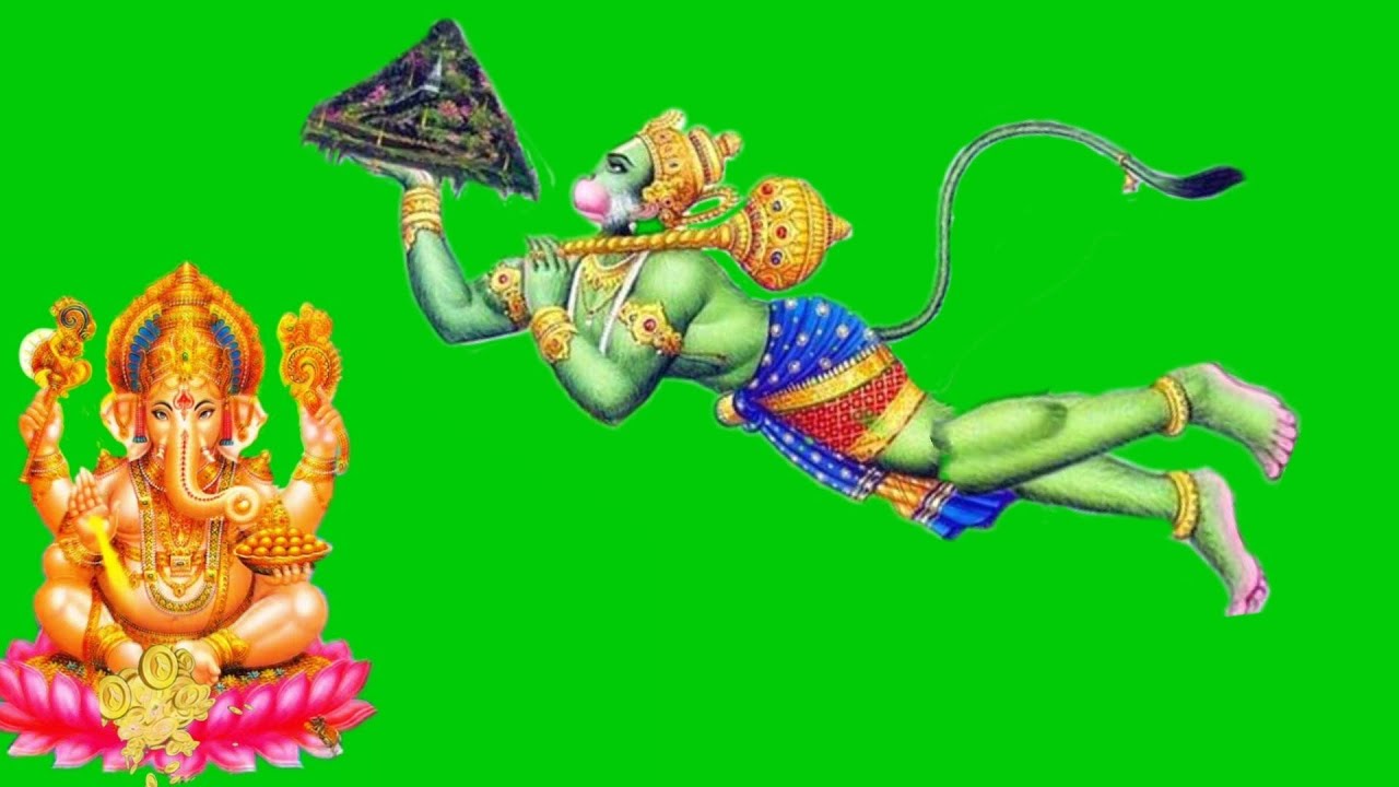 udte hue Hanuman Ji green screen - YouTube