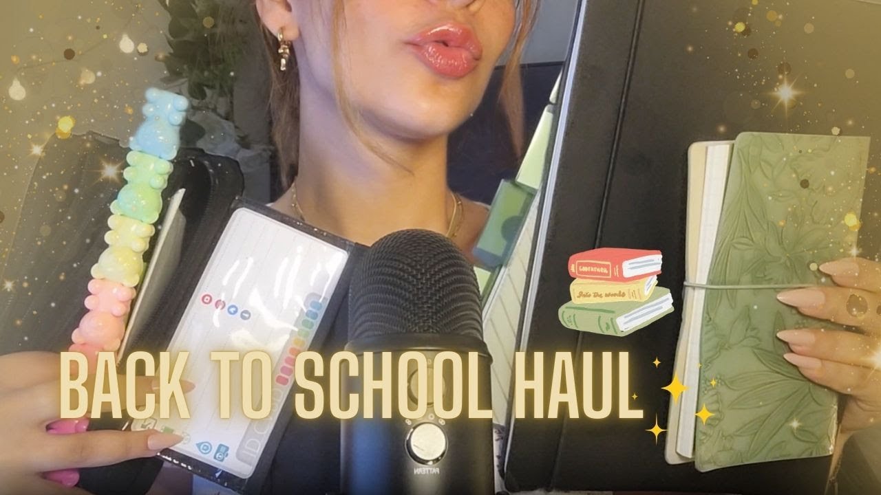 ASMR Back to School Haul | Getting you ready 📚 #asmr #backtoschool ...