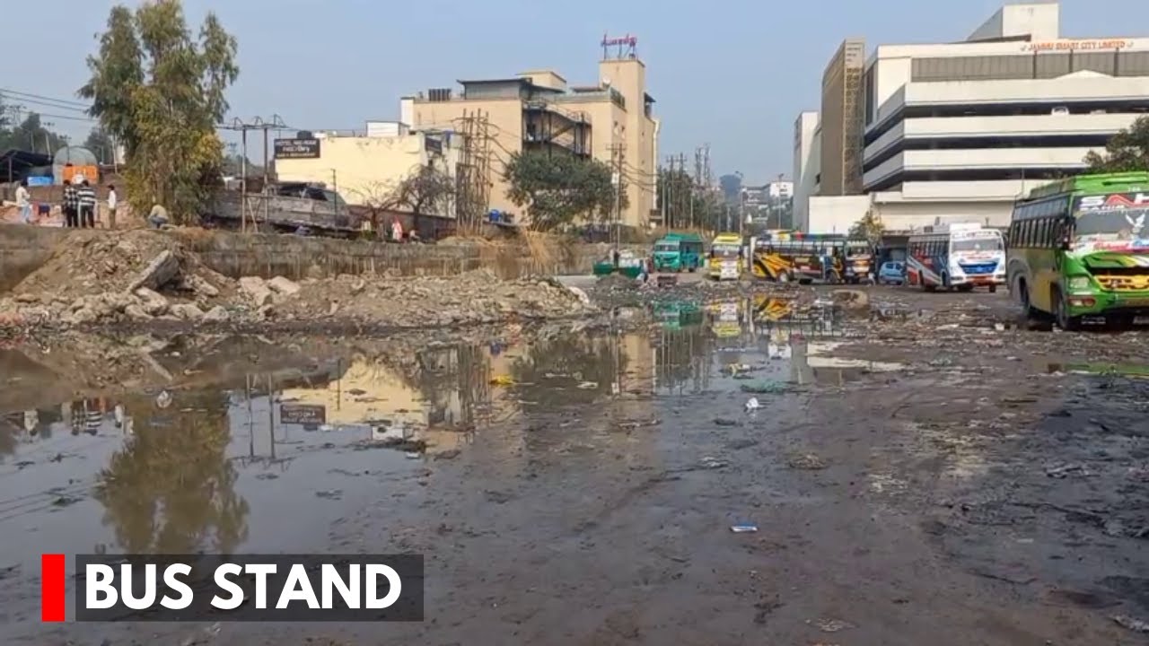 Jammu: Unfinished Nullah Bridge Leaves General Bus Stand Reeling Under ...