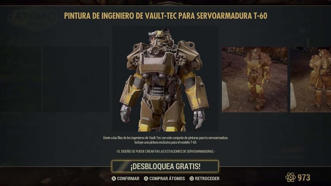 F76 #41 VAULT-TEC EXCLUSIVE T-60 💛 - YouTube