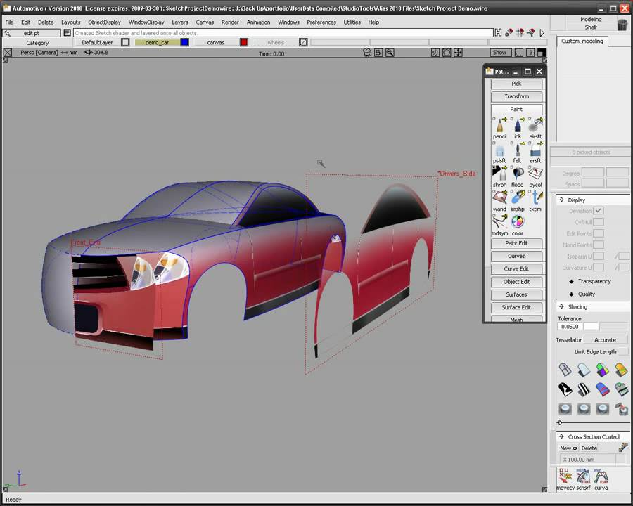 Autodesk Alias Design 2010 Project Sketch - YouTube