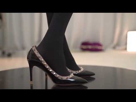 medias negras y tacones #tacones #taconesaltos #heels