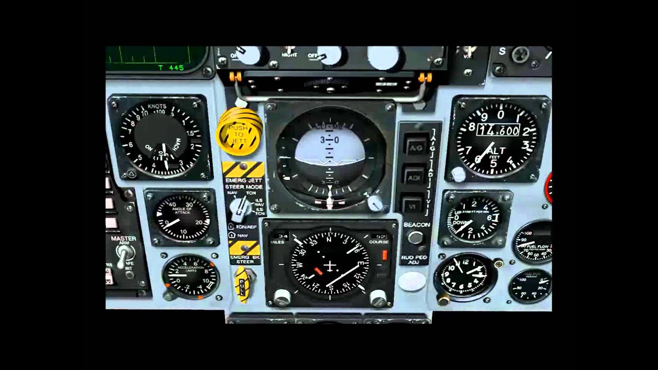 F 15C Basic Instrument Manuevers - YouTube