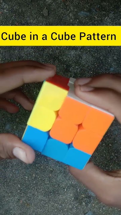 How to make Cube in Cube Pattern 🎲 #shorts #viral #cube #video - YouTube