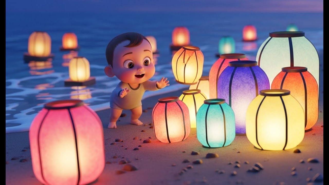 The Baby Beach Lanterns 🏖️🍼🏮 | Learn Light & Nature Words for Kids ...