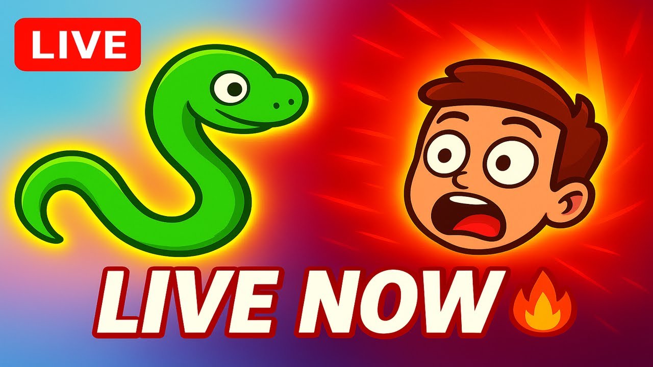 Playing Chill Snake Game But It Gets INSANE 🔥 | LIVE Now! - YouTube