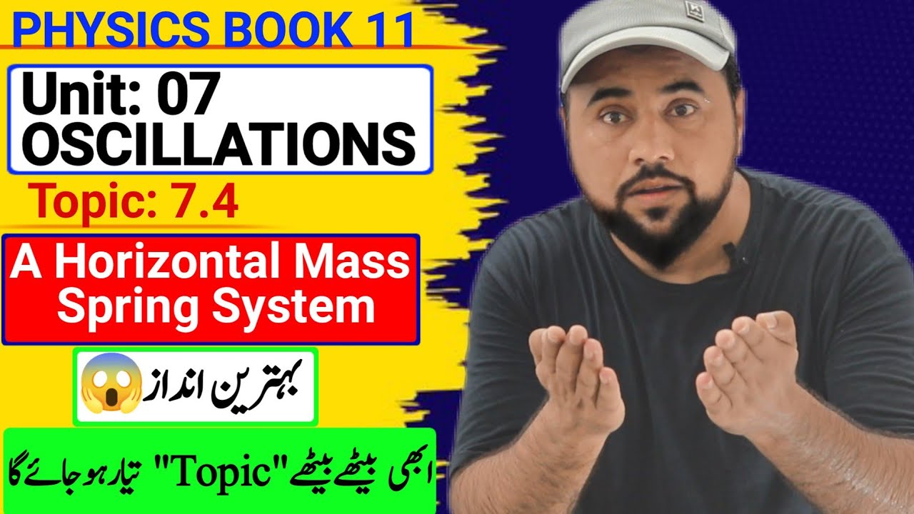 Horizontal Mass Spring System👍| 11th class physics lecture🔥| Chapter 7 ...
