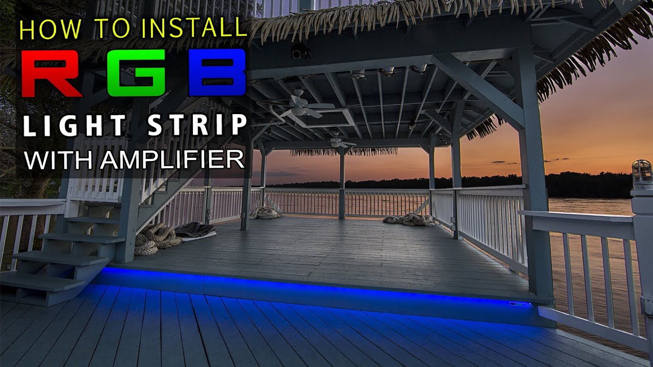 How to Install Color Changing RGB Light Strips requiring RGB Amplifier ...