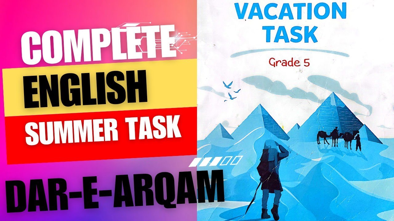 Summer Task| Grade 5|English| DAS - YouTube