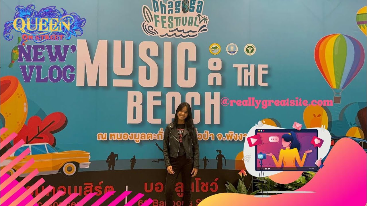 Queen On Street VLOG MUSIC ON THE BEACH - YouTube